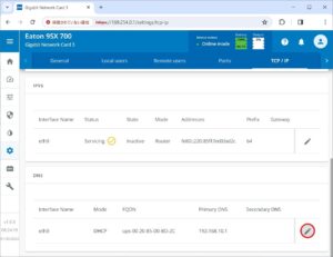 【Network-M3】 初期インストール手順(ネットワーク設定) | 無停電電源装置(UPS) | イートン
