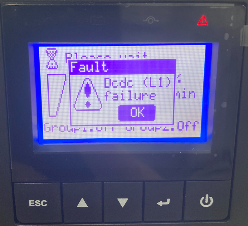 【UPS】Fault「Dcdc failure」エラー表示時の対処法 | 無停電電源装置(UPS) | イートン